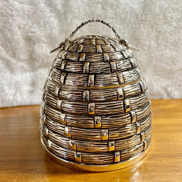 Godinger | Dining | New Godinger Silver Plated Beehive Honey Jar | Poshmark